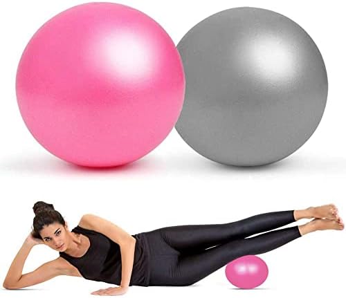 SYOSI Small Pilates Ball, Therapy Ball, Mini Workout Ball, Core Ball, 9 ...