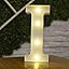 Anso, Lettere dell'alfabeto con luci LED in plastica bianca da ...