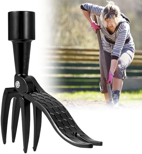 YIAJIA Weed Puller Tool,Stand Up Weed Puller with 4 Claws Garden Weeder ...