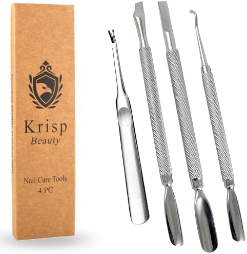 Amazon.com : FERYES Cuticle Pusher with Fork, 2-in-1 Cuticle Trimmer ...