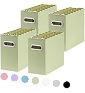 Amazon.com : Oterri File Organizer, 2 Packs Small Storage Box ...