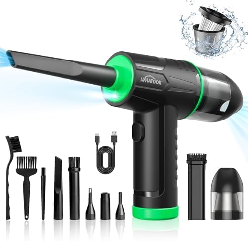 2-in-1 Computer Vacuum Cleaner，Compressed Air Duster Blower，100000 RPM ...