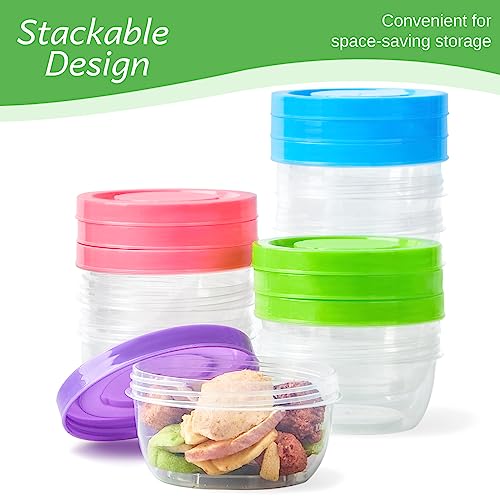 Snapklik.com : Zezzxu 5 Oz Small Plastic Food Containers