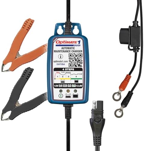 OptiMate 1-Duo 12V Lithium Lead Acid Motorcycle Battery Charger ...