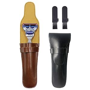 Amazon.com: Leather Safety Razor Case Ideal for Travel Portable ...