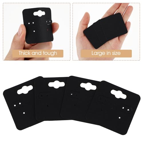 100 Pack Earring Cards Kraft Earring Display Cards Blank Earring Holder ...