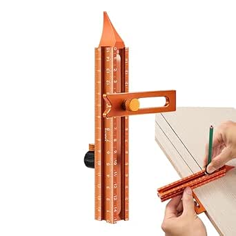 Carpenter Ruler,4-Sided Scale Gauge Guide | Scribing Measure Tools ...