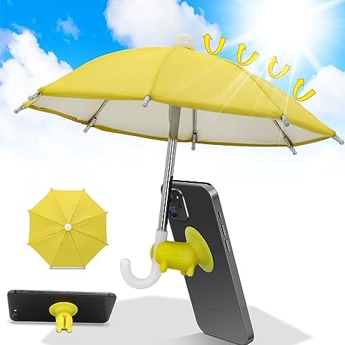 Amazon.com: EFFUN Phone Umbrella for Sun Suction Cup Stand, Cell Phone ...