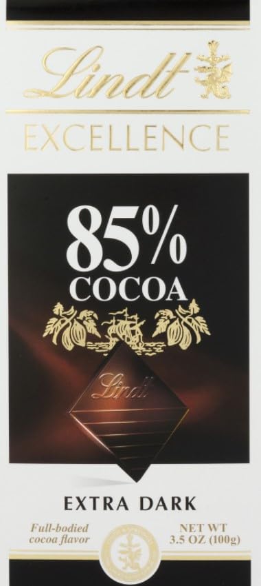 Amazon.com : Lindt Excellence Extra Dark Chocolate Bar, 85% Cocoa, 3.5 ...