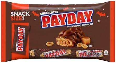 Amazon.com : Payday, Halloween Chocolatey Covered Peanut Caramel Bar ...