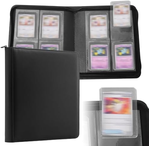 Toploader Binder, Holds 160 Toploaders, 4 Pocket Top Loader Holder with ...