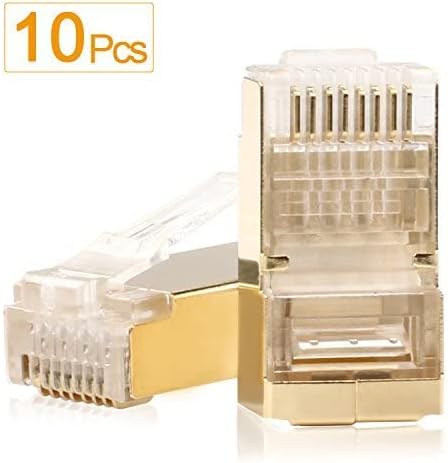 SHD RJ45 conectores RJ45 extremos de engarzado 8P8C UTP enchufe de red ...