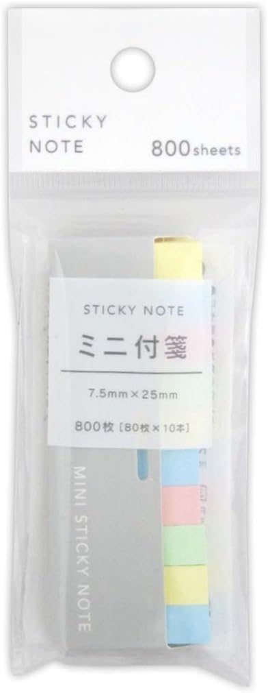 Amazon.com : Kyowa Shiko FIT MEMO Mini Sticky Notes, 80 Sheets, 10 x ...