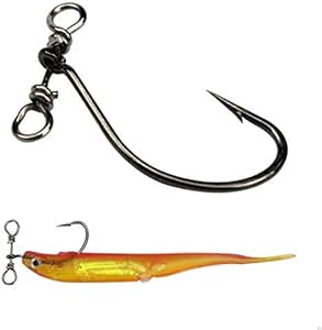 LikeFish 20pcs/Pack Drop Shot Hooks in-line Drop Shot Rig and Swivels ...