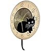 Amazon.com: Timethink Black Cat Clock with Moving Tail Vintage, Funny ...