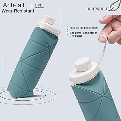 SPECIAL MADE Collapsible Water Bottles Leakproof Valve Reusable BPA ...