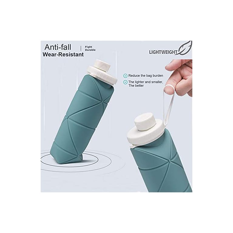 SPECIAL MADE Collapsible Water Bottles Leakproof Valve Reusable BPA ...