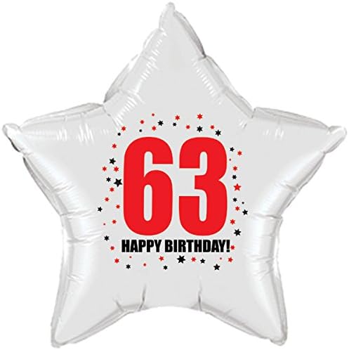 Amazon.com: 63RD Birthday Star Balloon : Home & Kitchen