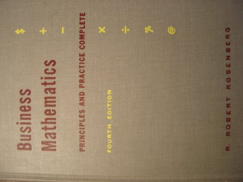 Business Mathmatics: Principles and Practice Complete: R. Robert ...