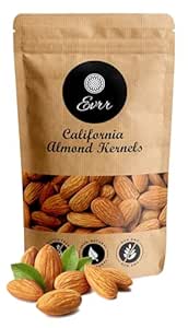Evrr Raw California Almond Kernels 200g: Premium almond kernel, Crunchy & Nutritious Snack ...