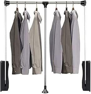 Amazon.com: Liftable Retractable Clothes Hanger Dormitory Clothes Pull ...