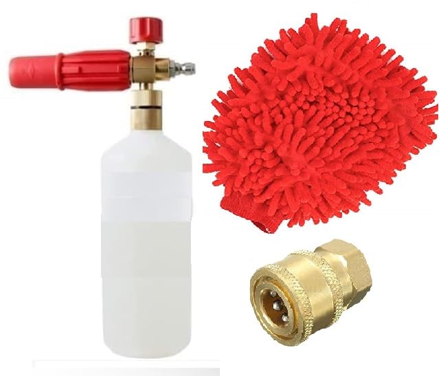 Caggo High Power Foam Cannon 1L with 1/4" Quick Connector & Premium ...