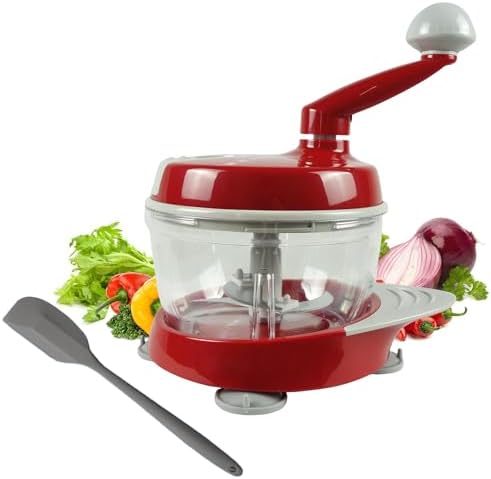 Amazon.com: Manual Food Processor,Hand Powered Crank Food Processor ...