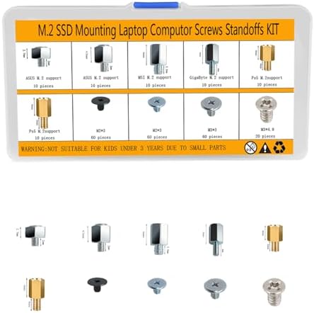 Amazon.com: m.2 ssd Screw kit, M.2 Screws Mounting Screws Kit ...