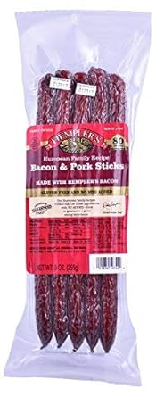 Amazon.com : Hemplers Bacon Pork Sticks, 9 Ounce : Grocery & Gourmet Food