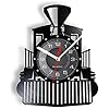 Amazon.com: Timethink 12'' Vintage Steam Locomotive Wall Clock, Black ...