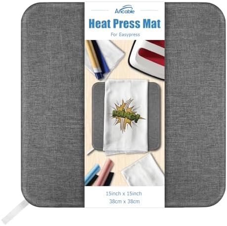 Amazon.com: Heat Press Mat for Cricut Easypress 2 - Cricut Easypress 15x15 Inch Easy Press Mat ...