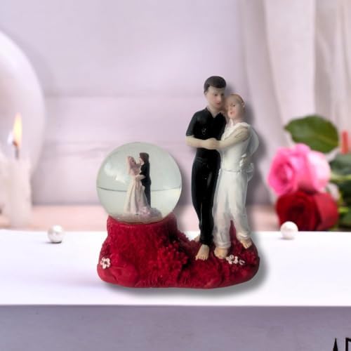CraftVatika Romantic Love Couple Showpiece with Lighting Gift for Love ...