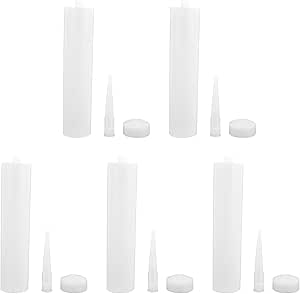 Amazon.com: 5 Sets Caulk Tube, Empty Caulk Tubes, Reusable Caulking ...