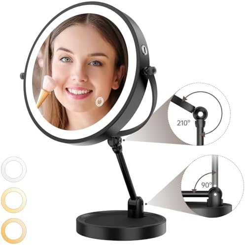 Amazon.com - DRIVESLIM 9" Large Makeup Mirror with Lights and ...