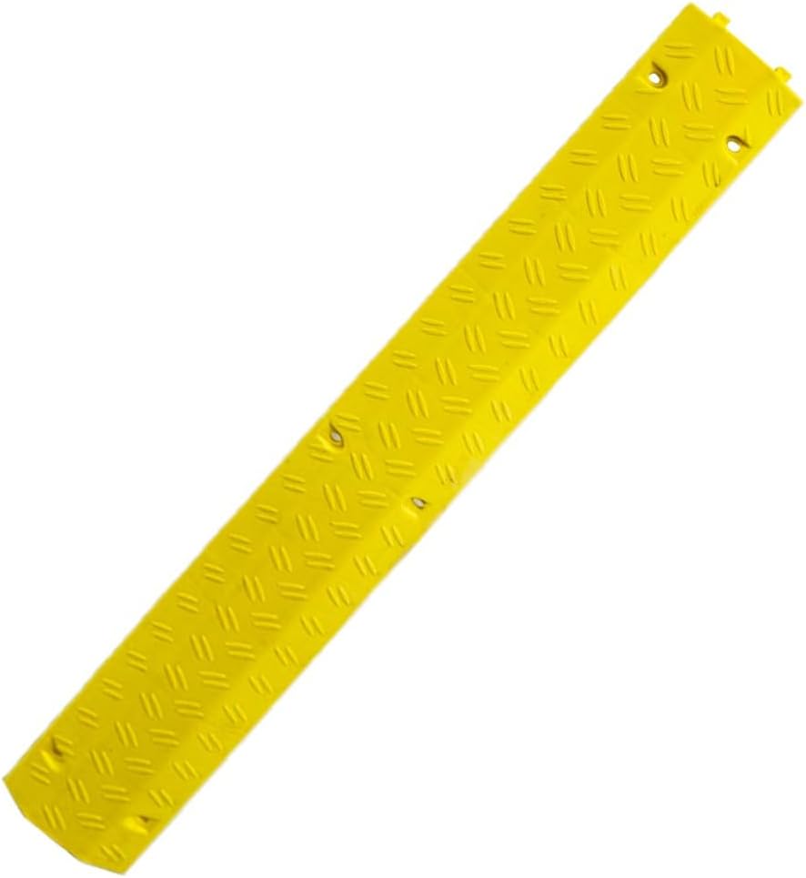 Plastic Cable Protector 100x 10CM | Yellow Cable Ramp with Channel Size ...