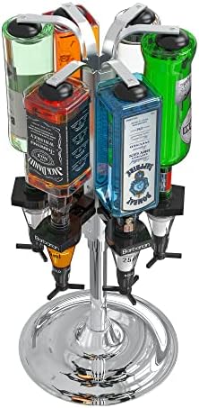 Barbarian 4/6 Pcs Optical Rotating Home Bar Bottle Holder Alcohol Wine ...