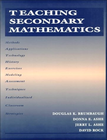 Amazon.com: Teaching Secondary Mathematics: 9780805880373: Brumbaugh ...
