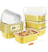 Amazon.com: LNYZQUS 1lb Small Aluminum Pans With Lids 30 Pack, 16oz ...