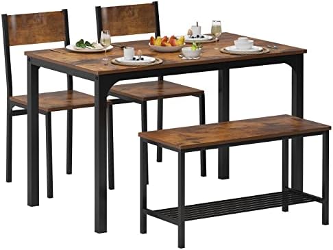 DlandHome Dining Table with 2 Chairs and 1 Bench Dining Room SetsSoho ...