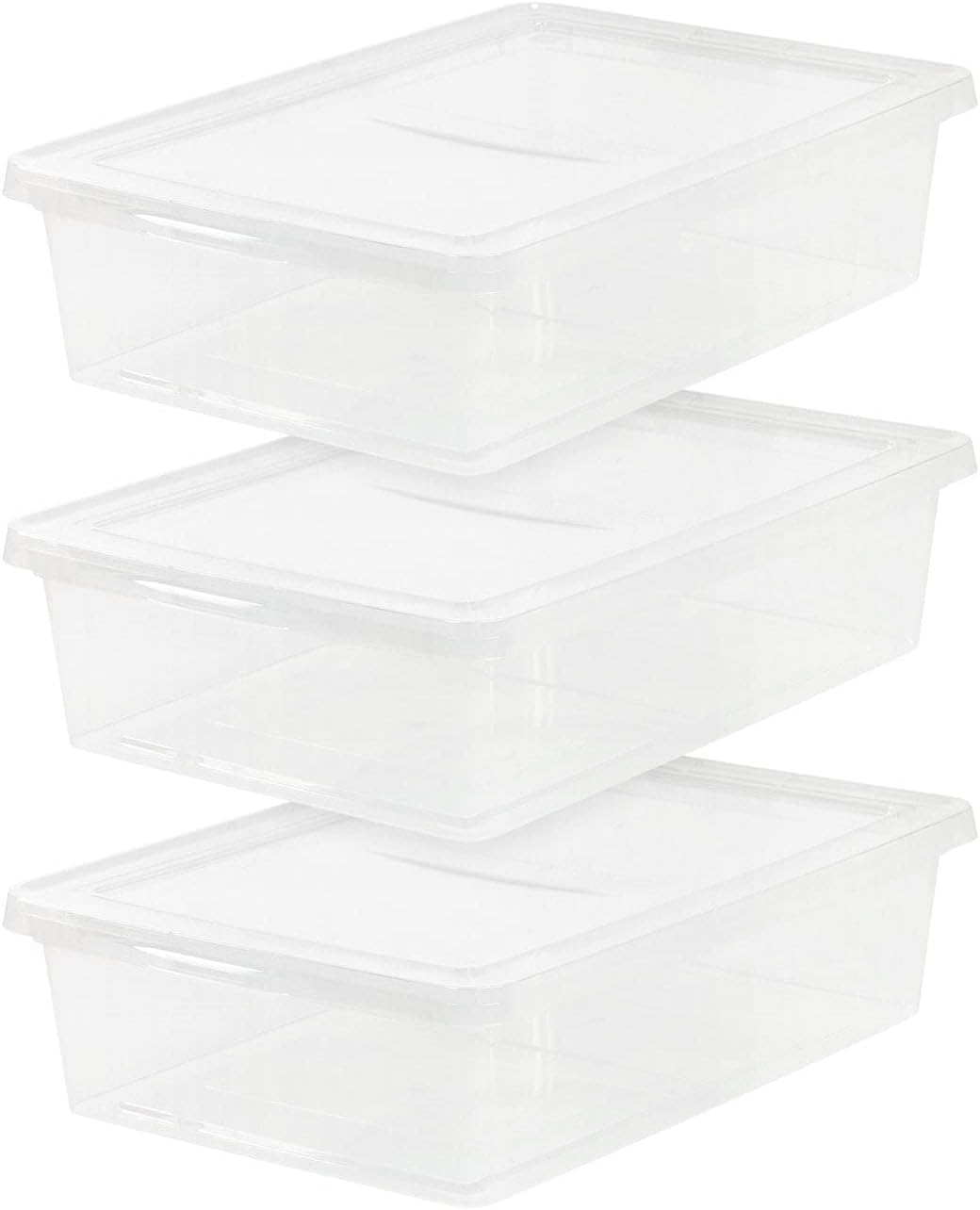 Amazon.com - UFOM 28 Quart Snap Top Clear Plastic Storage Container ...