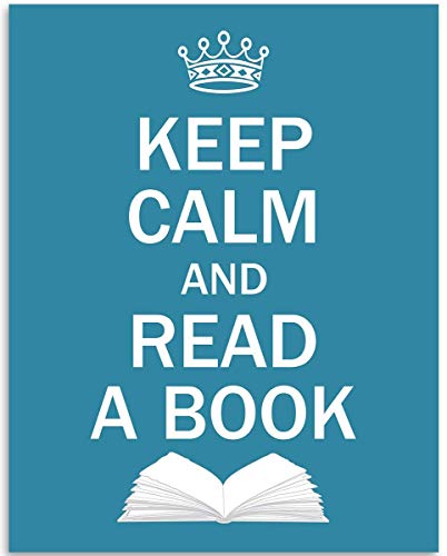Amazon.com: Keep Calm and Read A Book - 11x14 Unframed Art Print ...