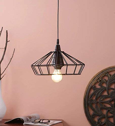Buy The Light Studio Black Wood and Metal Hanging Light Pendant Ceiling ...