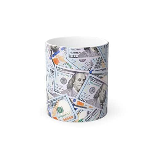 Amazon.com: Money Mug 100 Dollar Bill Print Design Decor Gift Coffee ...