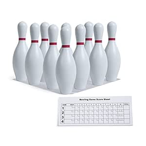 Champion Sports Plastic Bowling Pins: Set for Training & Kids Games ...