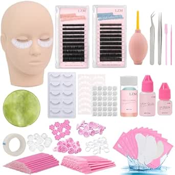 Amazon.com: Lash Extension Kit for Beginners, Lash Extension Practice ...