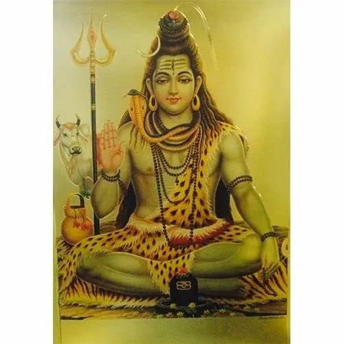 SHIVA MAHADEV POSTER FOR HOME OFFICE AND STUDENT ROOM WALL (12X18 ...