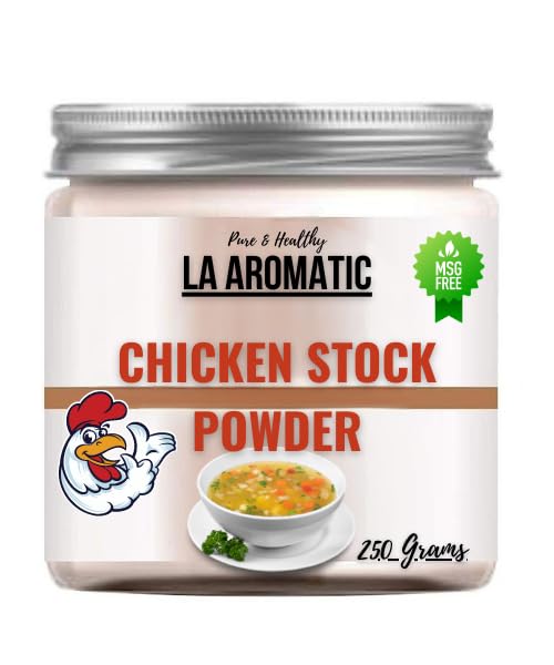 La Aromatic Premium Indian Style Chicken Stock Powder-250 Grams/8.9oz ...