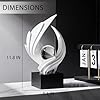Amazon.com: FJS Modern White Statue Table Decor for Living Room ...