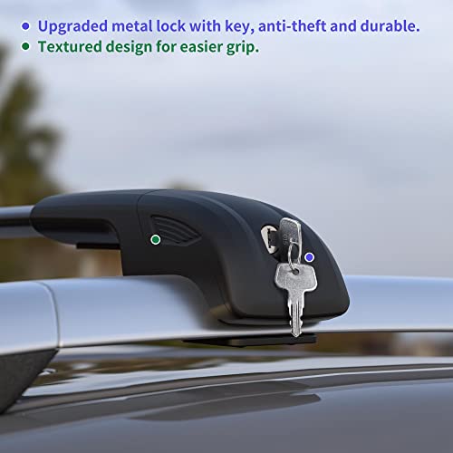 Snapklik.com : FLYCLE Roof Rack Cross Bars Lockable For 2019 2020 2021 ...