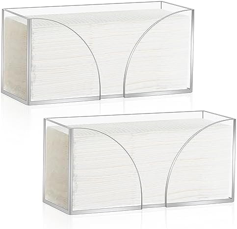 Amazon.com - 2PCS Paper Towel Dispenser Countertop Acrylic Clear Paper ...